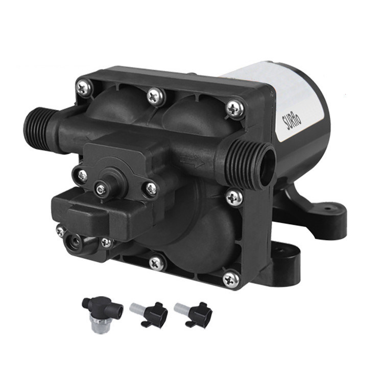 FLOWKING Dc 12V 24V Electric Diaphragm Pump KFL-47 Series four chamber ...